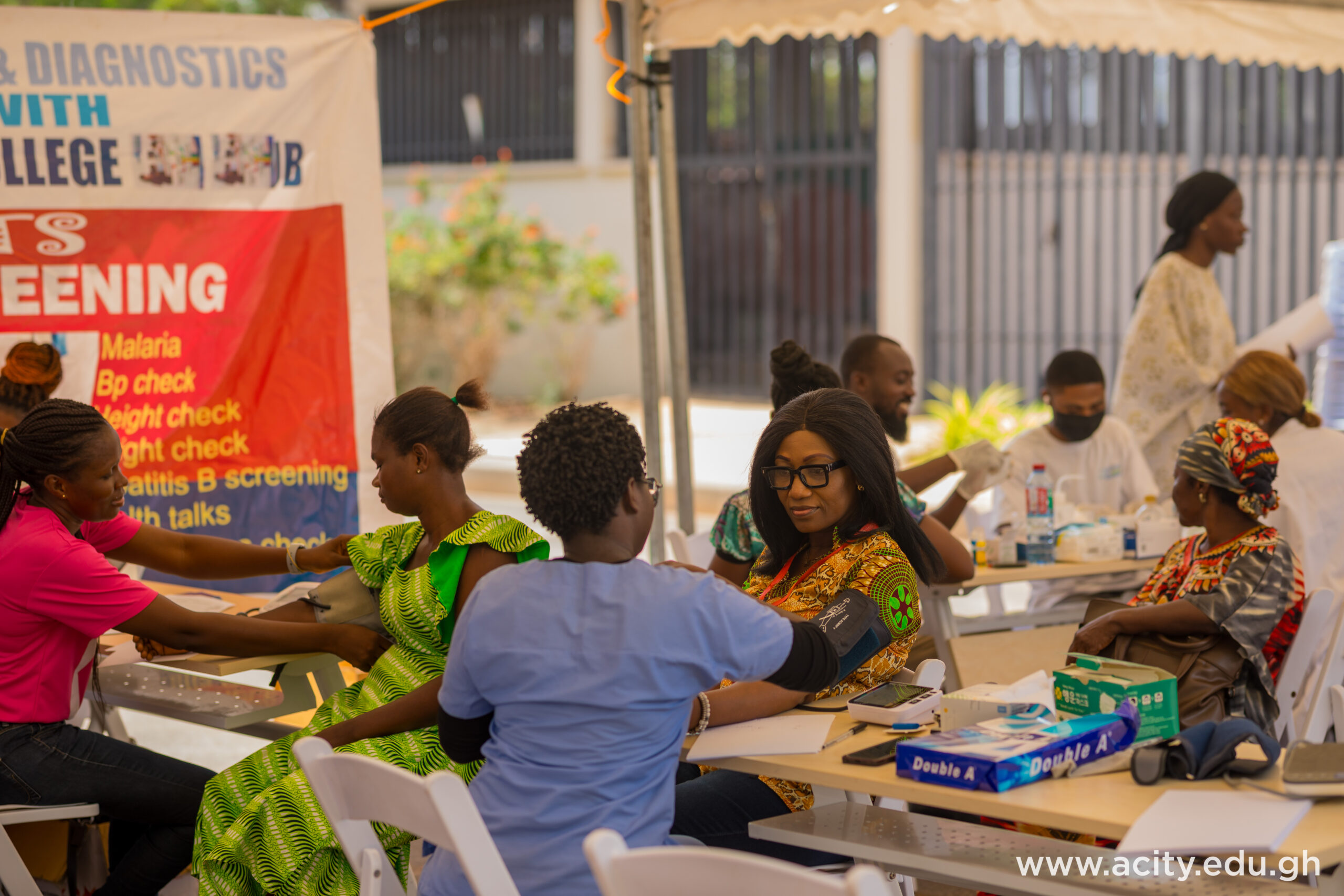 Hundreds benefit from Academic City’s health screening exercise - Acity ...